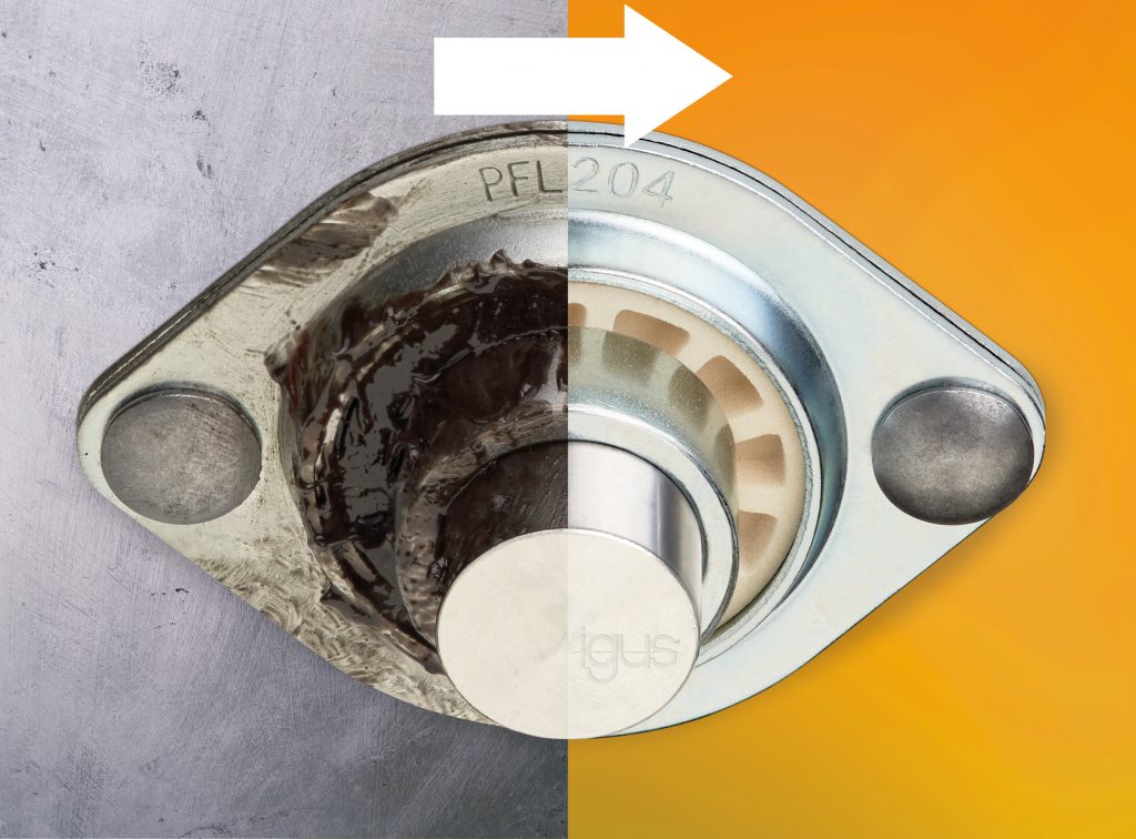 Plastic, spherical insert bearings now available in inch sizes | igus Press