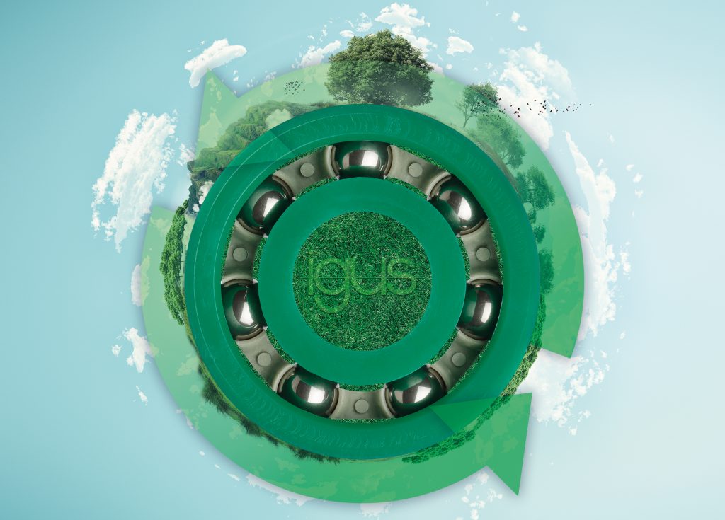 Ball bearings made from injection molding recycled plastics | igus®