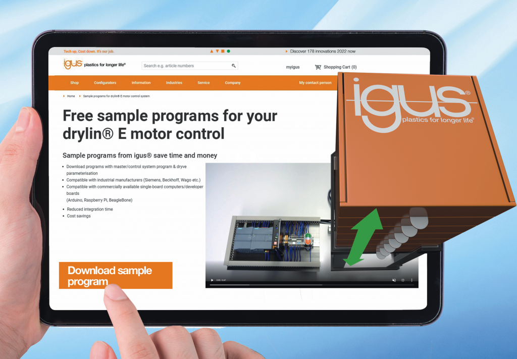 Fast setup for motor controllers with free sample programs | igus®