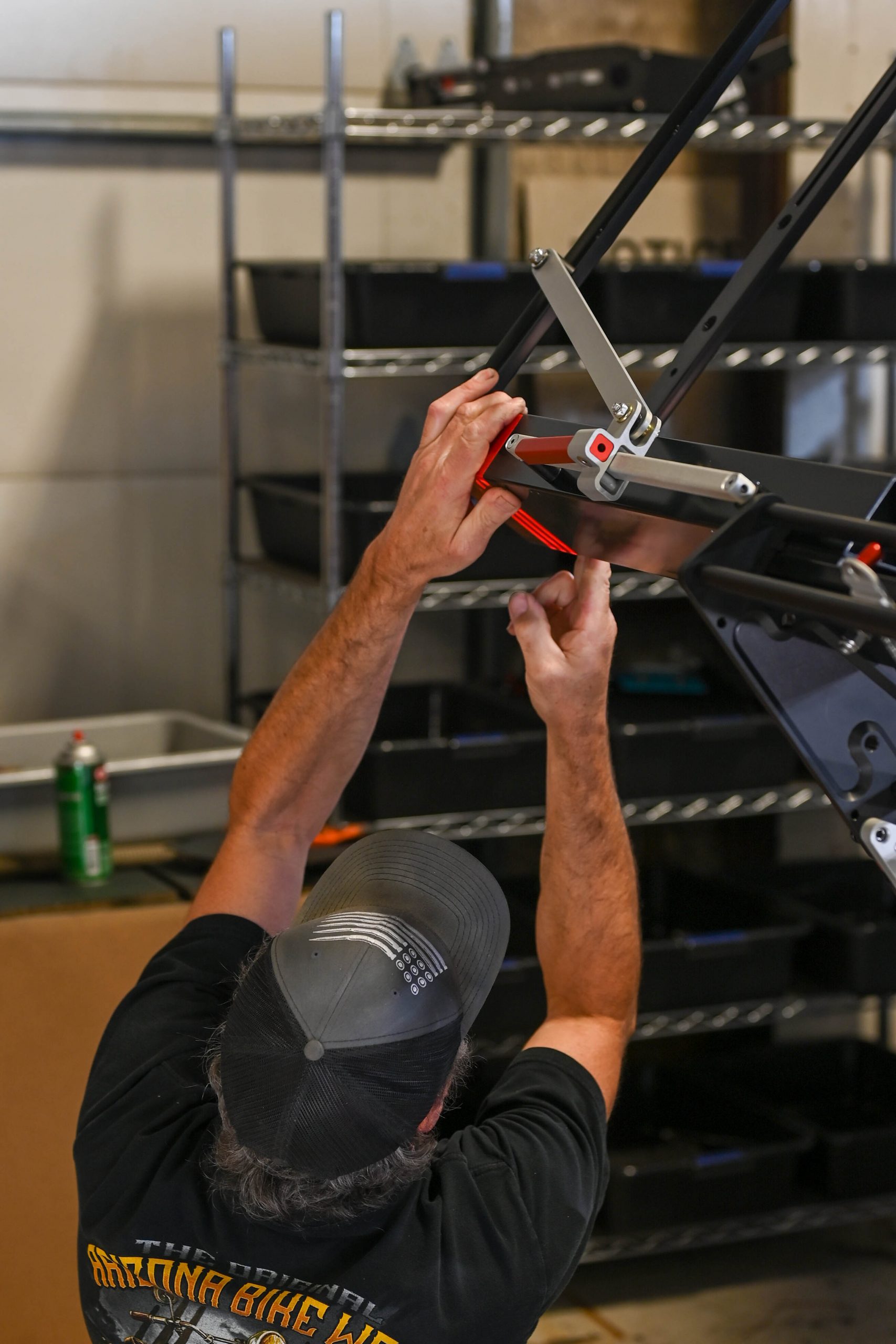 Grease-free, plastic bearings used in a lightweight bike rack | igus®