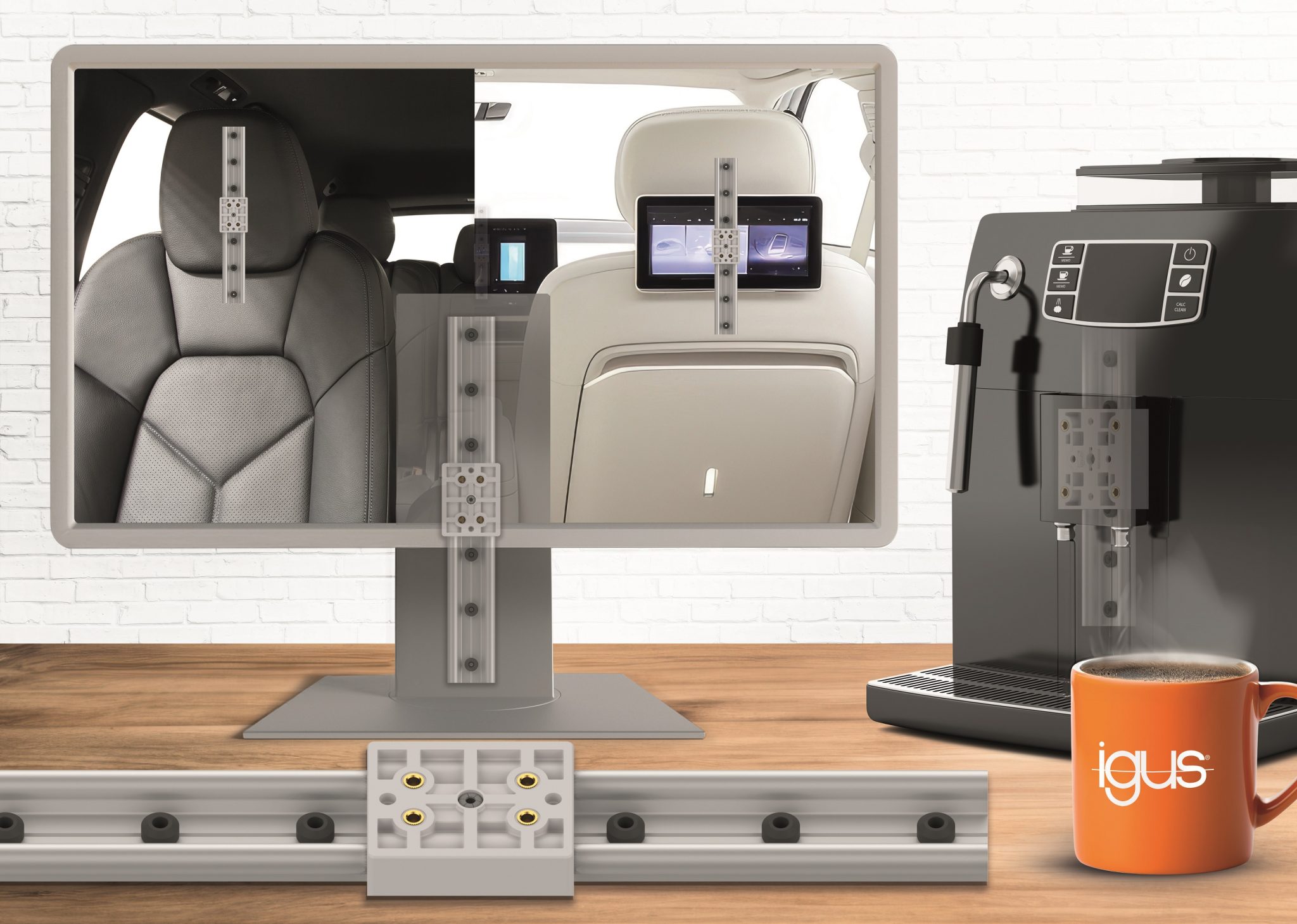 PTFE-free locking carriage with aluminum linear rail | igus Press