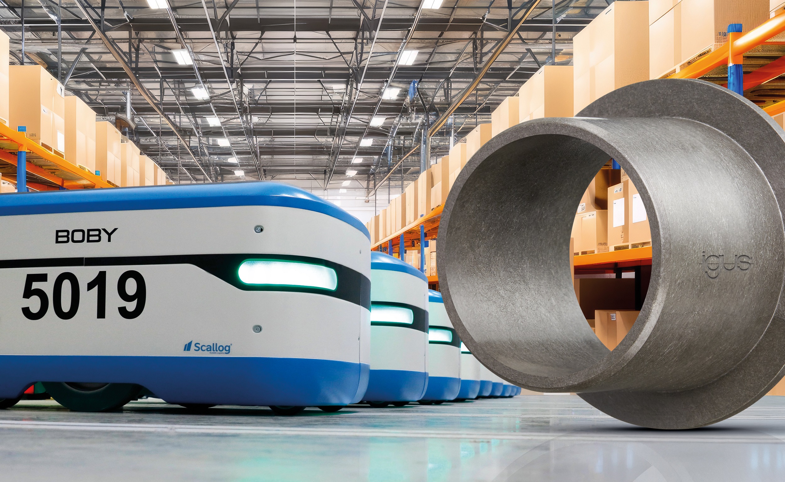 Autonomous Logistics Robot Utilizes Plastic Bearings | igus®